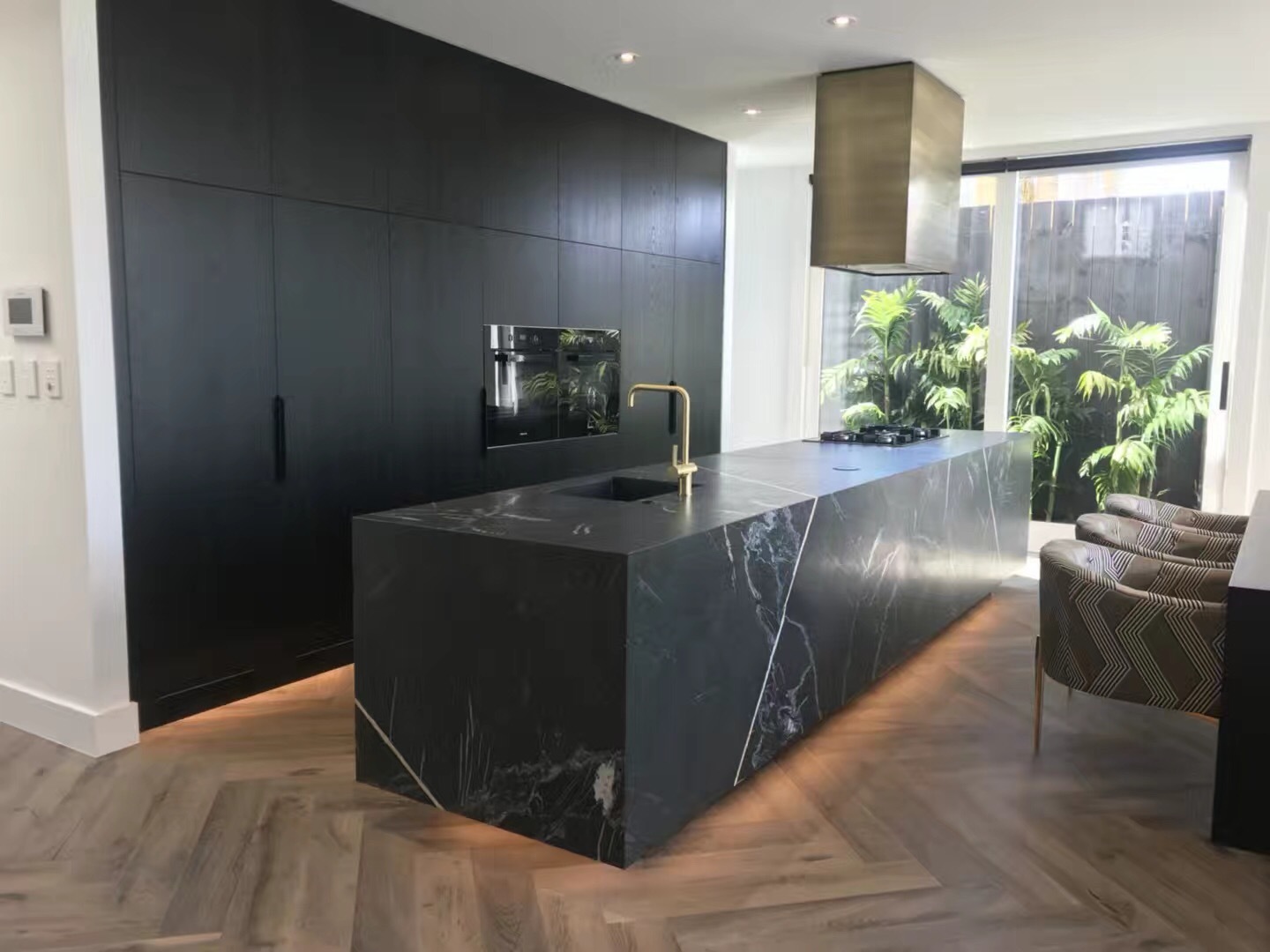 Kitchen Benchtop Ideas Wellington | Waterfall Marble Benchtop