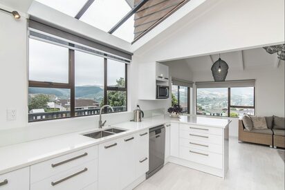 Kitchen Benchtop Ideas Wellington | Waterfall Marble Benchtop